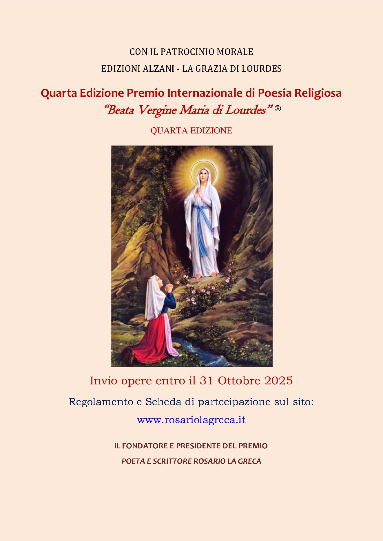 Premio Internazionale di Poesia Religiosa “Beata Vergine Maria di ...